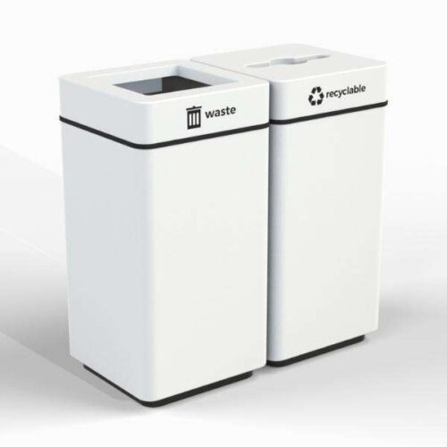 Cubix Series Recycle/Waste Receptacles - Allé Designs