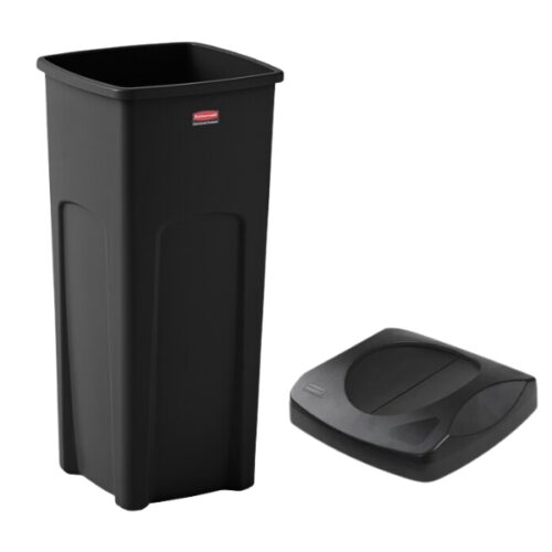 Square Waste & Recycle Receptacles - 23, 35 & 50 Gallons - Allé Designs
