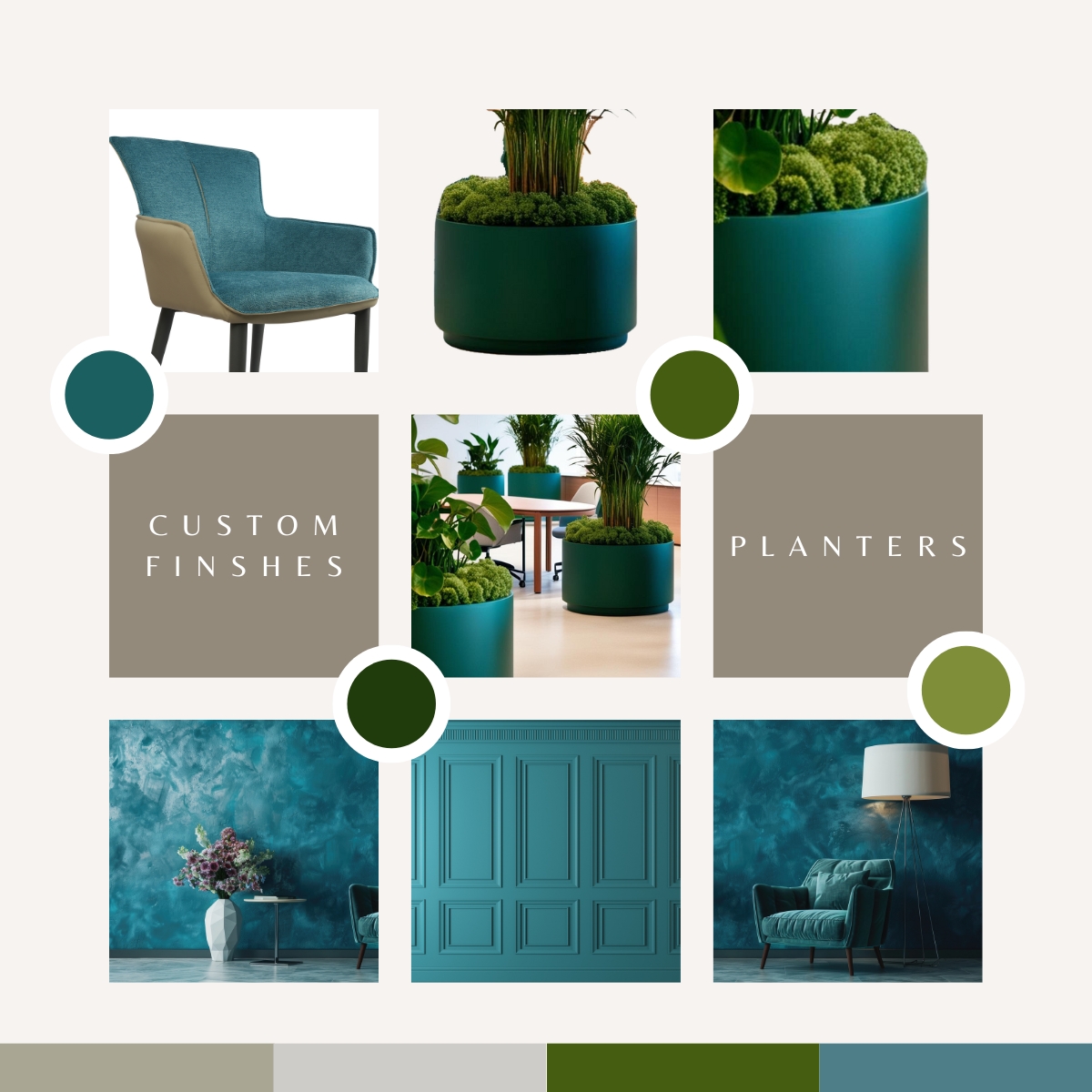 Allé Designs' Planters in Custom Finishes - Allé Designs